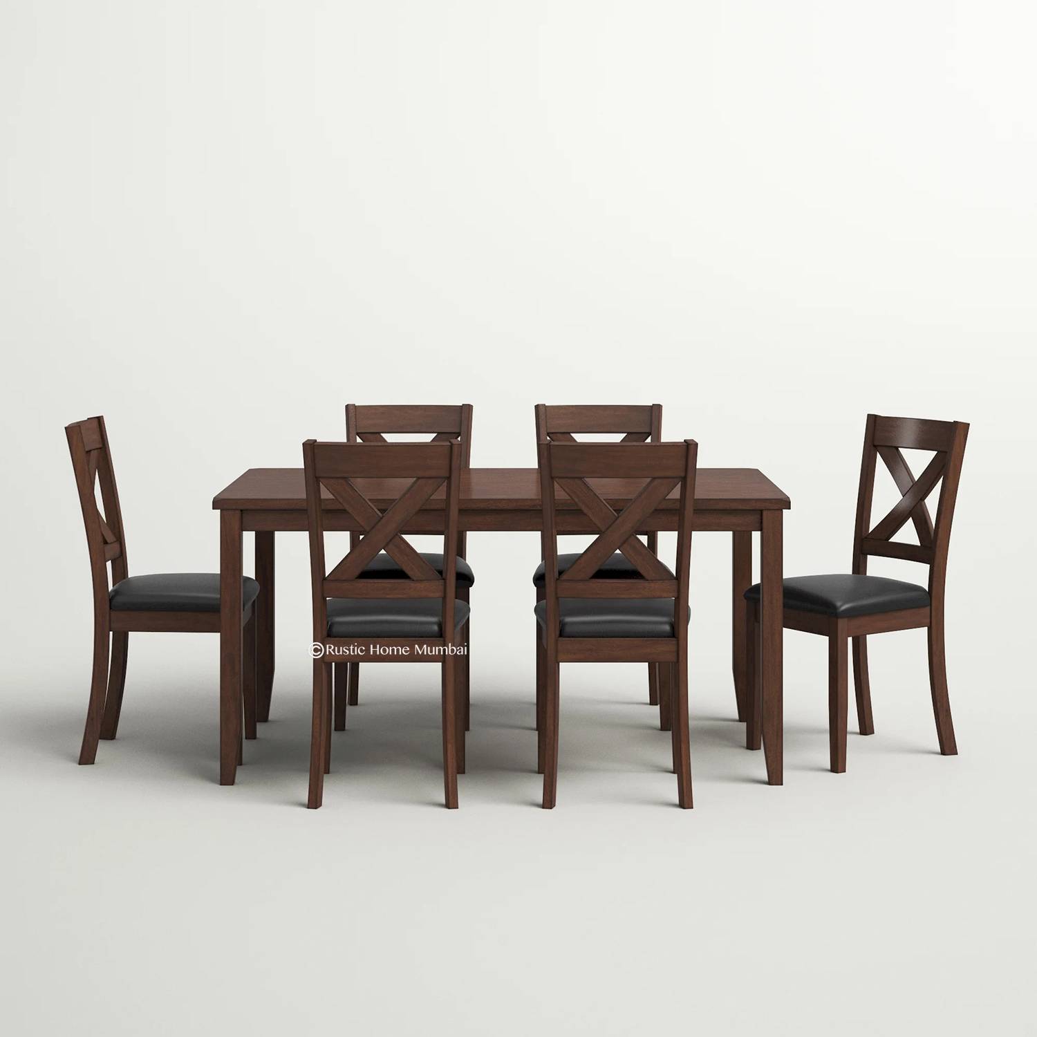 Amy Six Seater Dining Table Set – Rustic Home